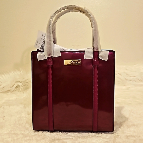 kate spade | Bags | Kate Spade New York Kenzie Tote Dark Rasberry With ...